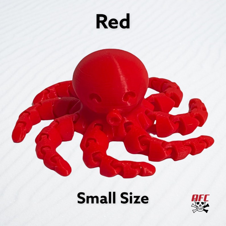 3D Printed Octopus, Articulated Octopus, Fidget Octopus, Octopus Toy ...