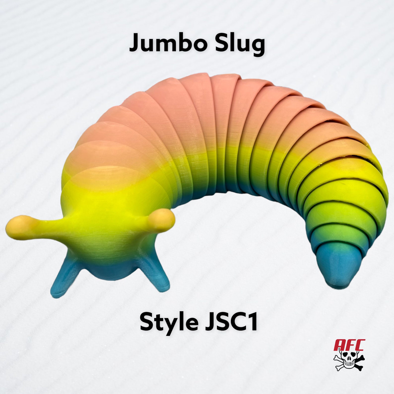 3D Printed Slug Slug Fidget Rainbow Slug 3D Printed Toys | Etsy