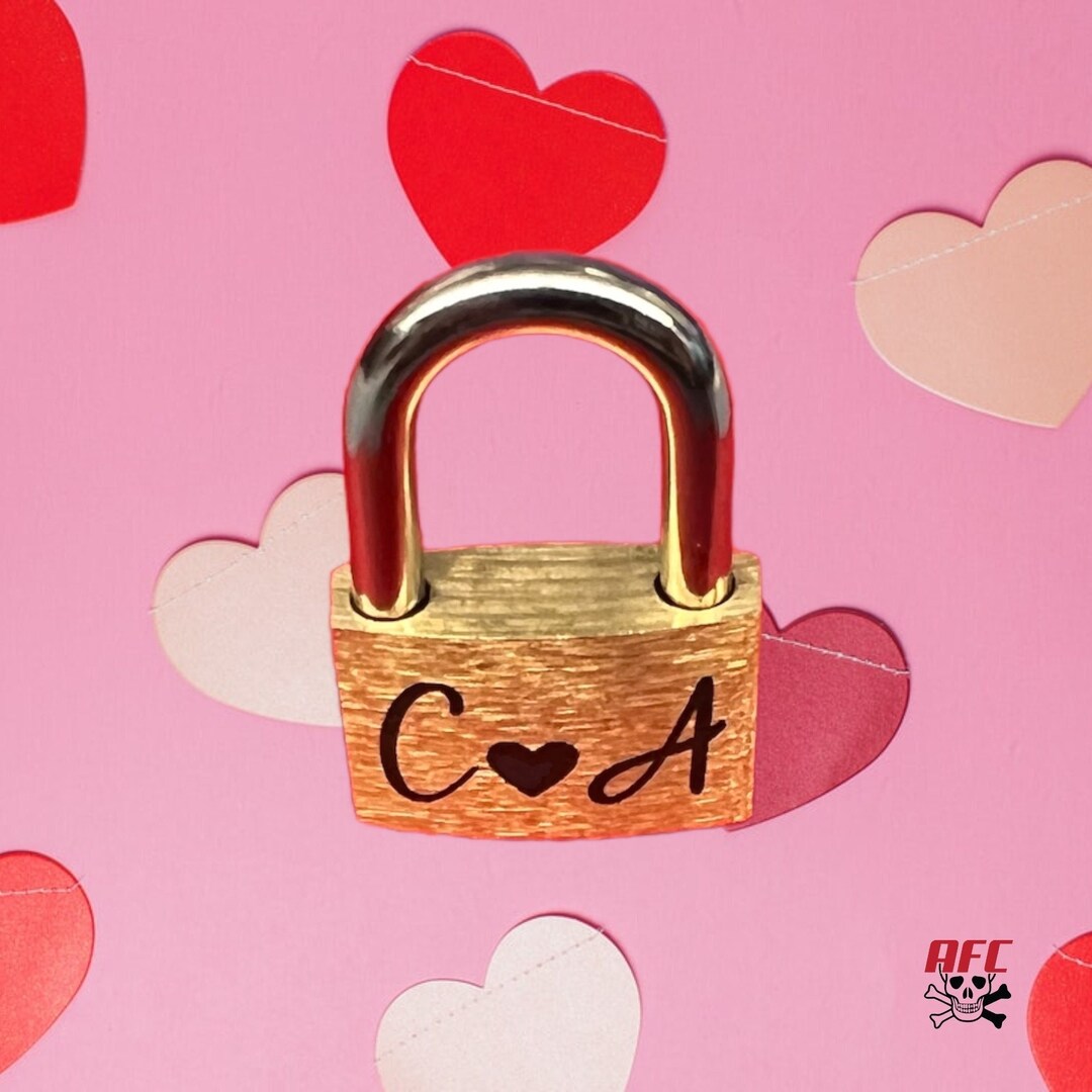Love Lock, Brass Lock, Valentines Day Gift for Him and Her, Couples ...