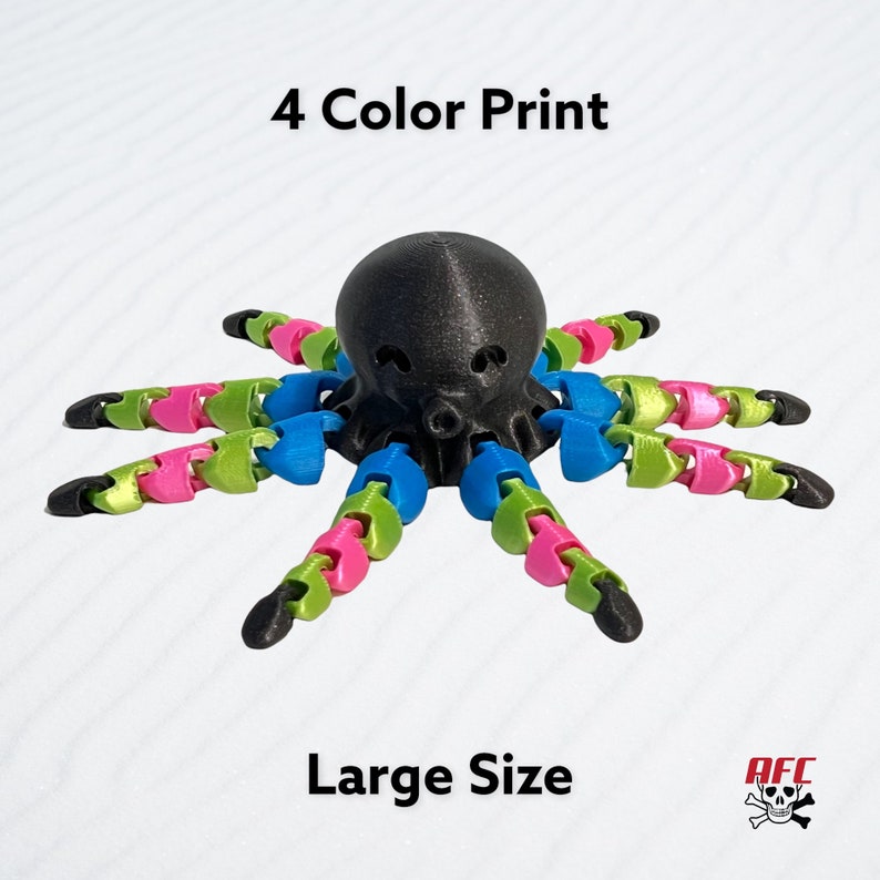 3D Printed Octopus, Articulated Octopus, Fidget Octopus, Octopus Toy ...