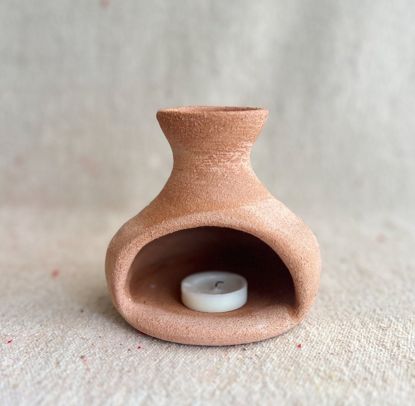 Tabletop Terracotta Mini Chimney/ Fireplace for Tea Light - Etsy