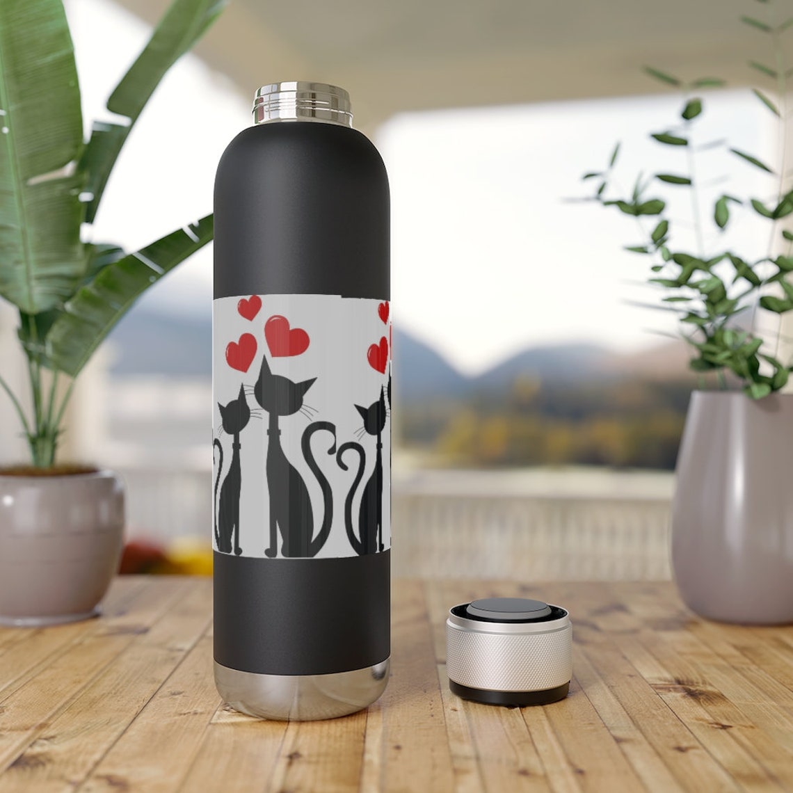 Cats Soundwave Copper Vacuum Audio Bottle 22oz - Etsy