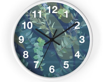 Botanical Wall Clock - Etsy