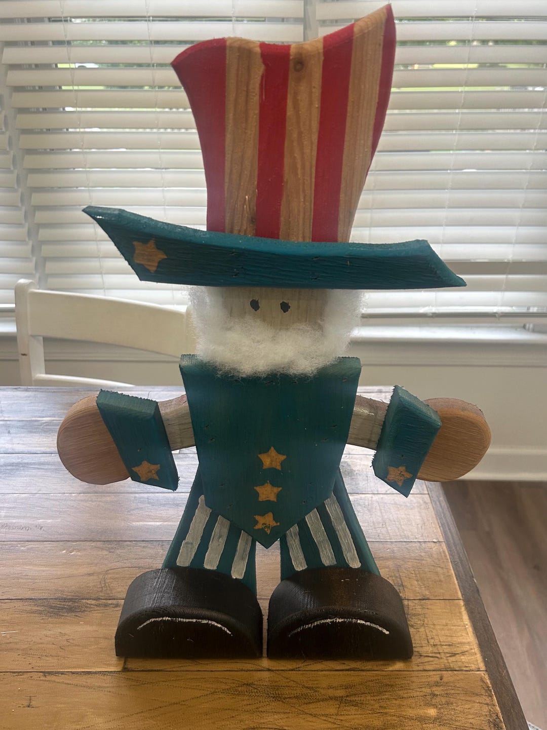 USA - Uncle Sam - Western Red Cedar- 21” Tall - Etsy