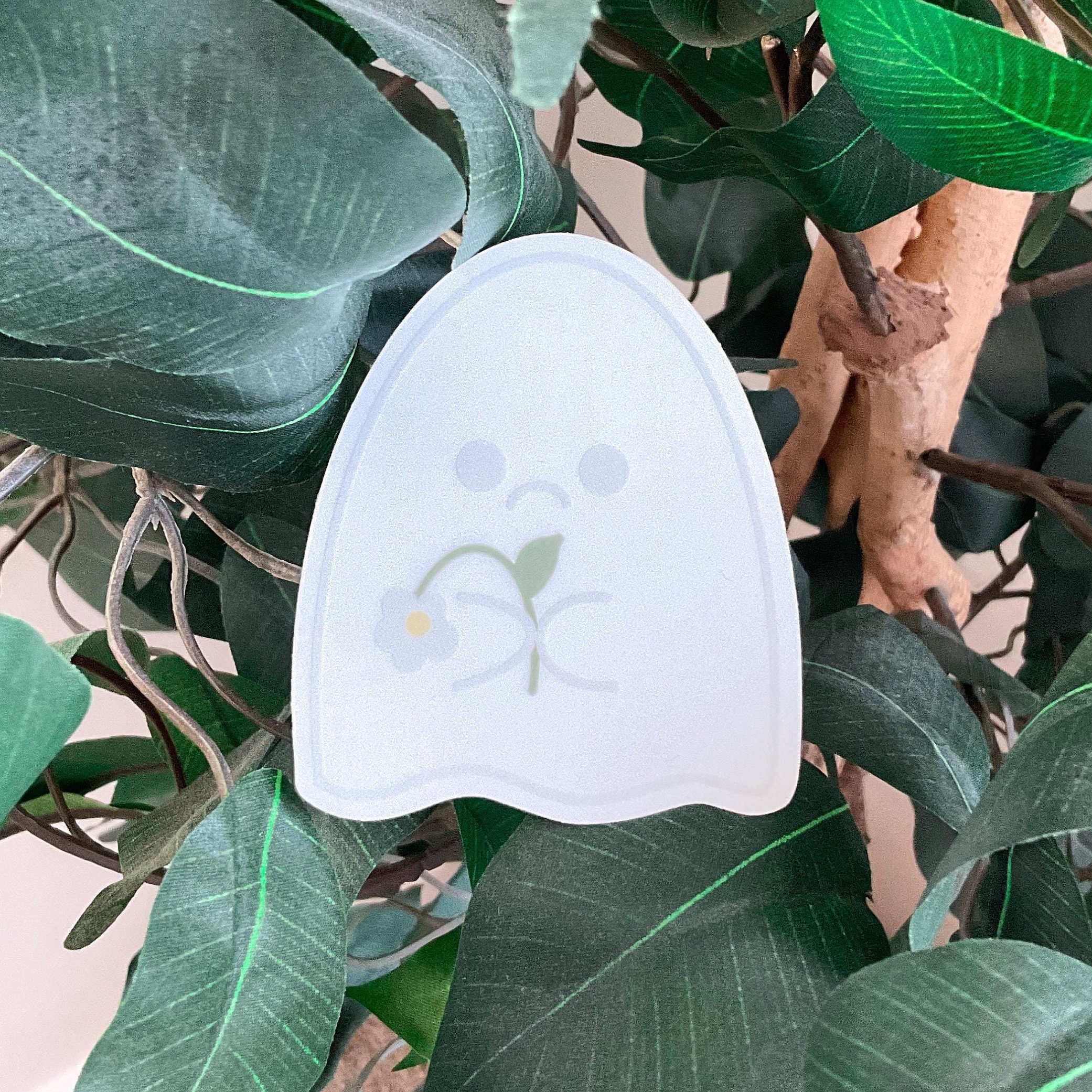 Oopsie Daisy Ghost Vinyl Clear Sticker | Ghost Sticker| Cute Ghost ...