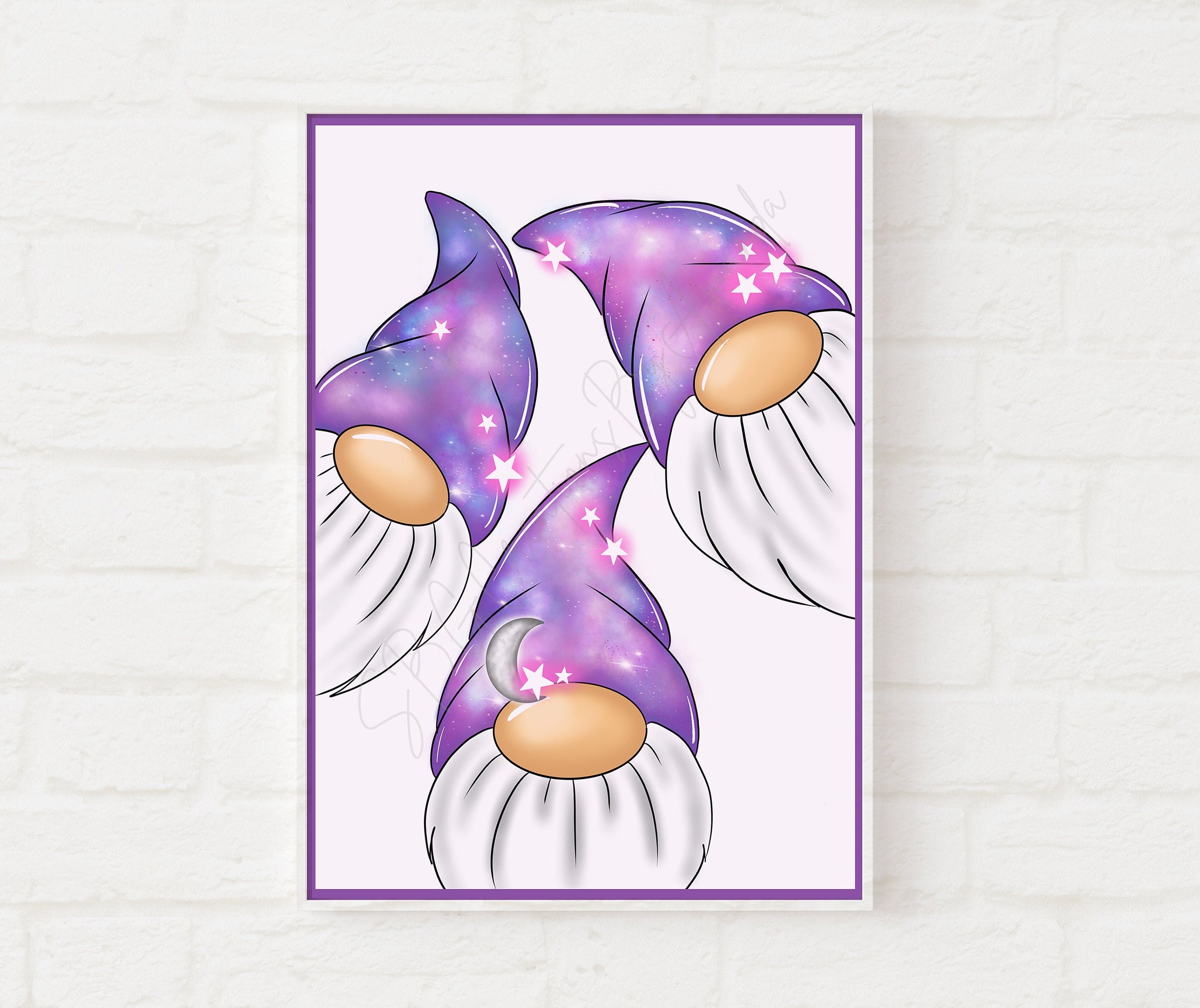Wizard Gonk Print Gonk Trio Wall Art Gonk Picture Gnome - Etsy UK
