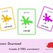 Bilingual Colours Flashcards - Learn Spanish for Kids - Etsy