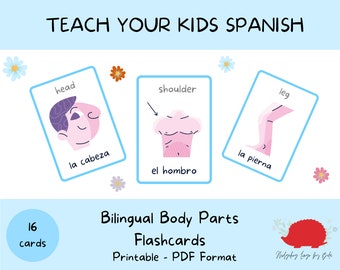 Spanish Body Parts | Etsy