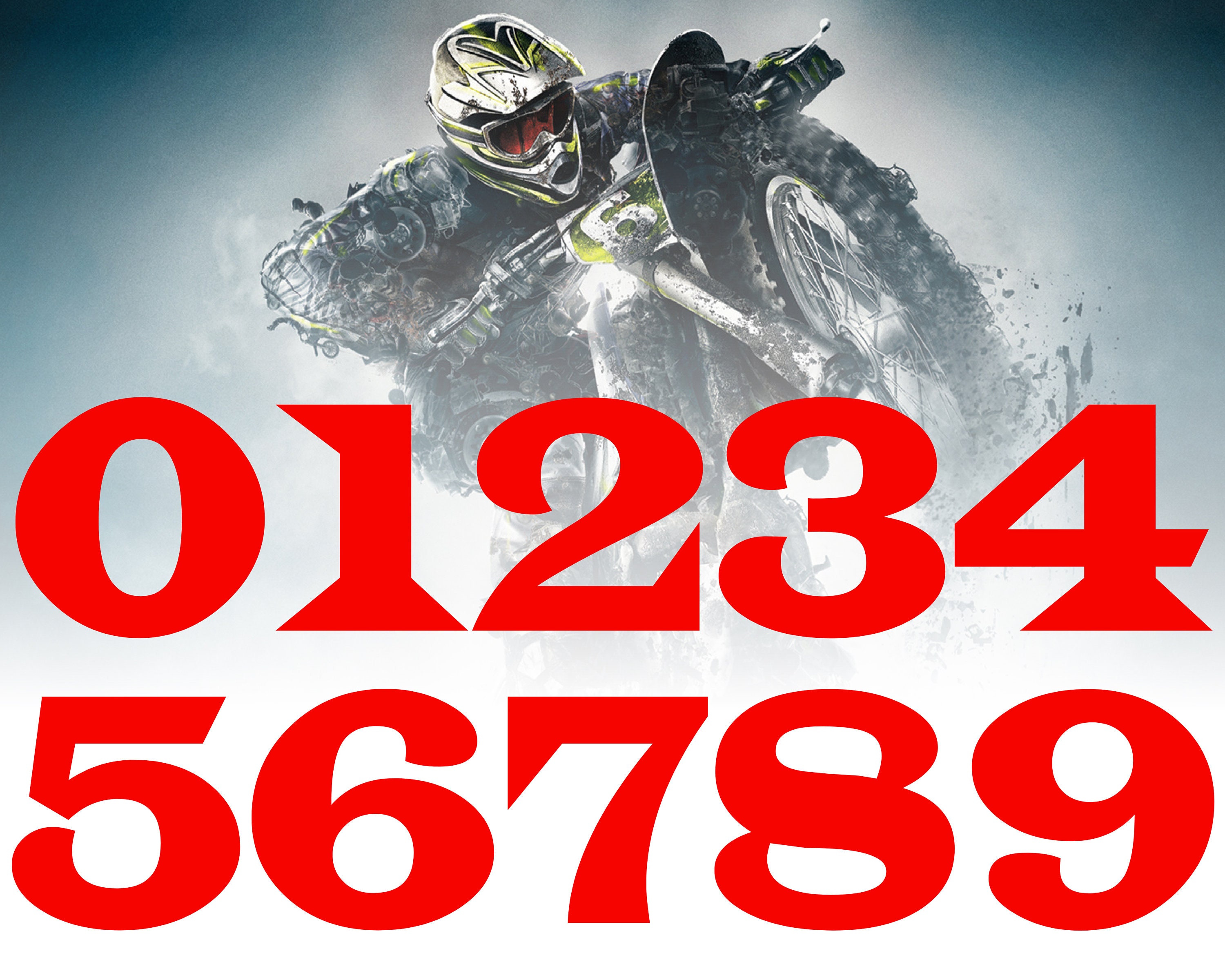 10 Race Number Decals Custom Vinyl Race Numbers Rally - Etsy UK