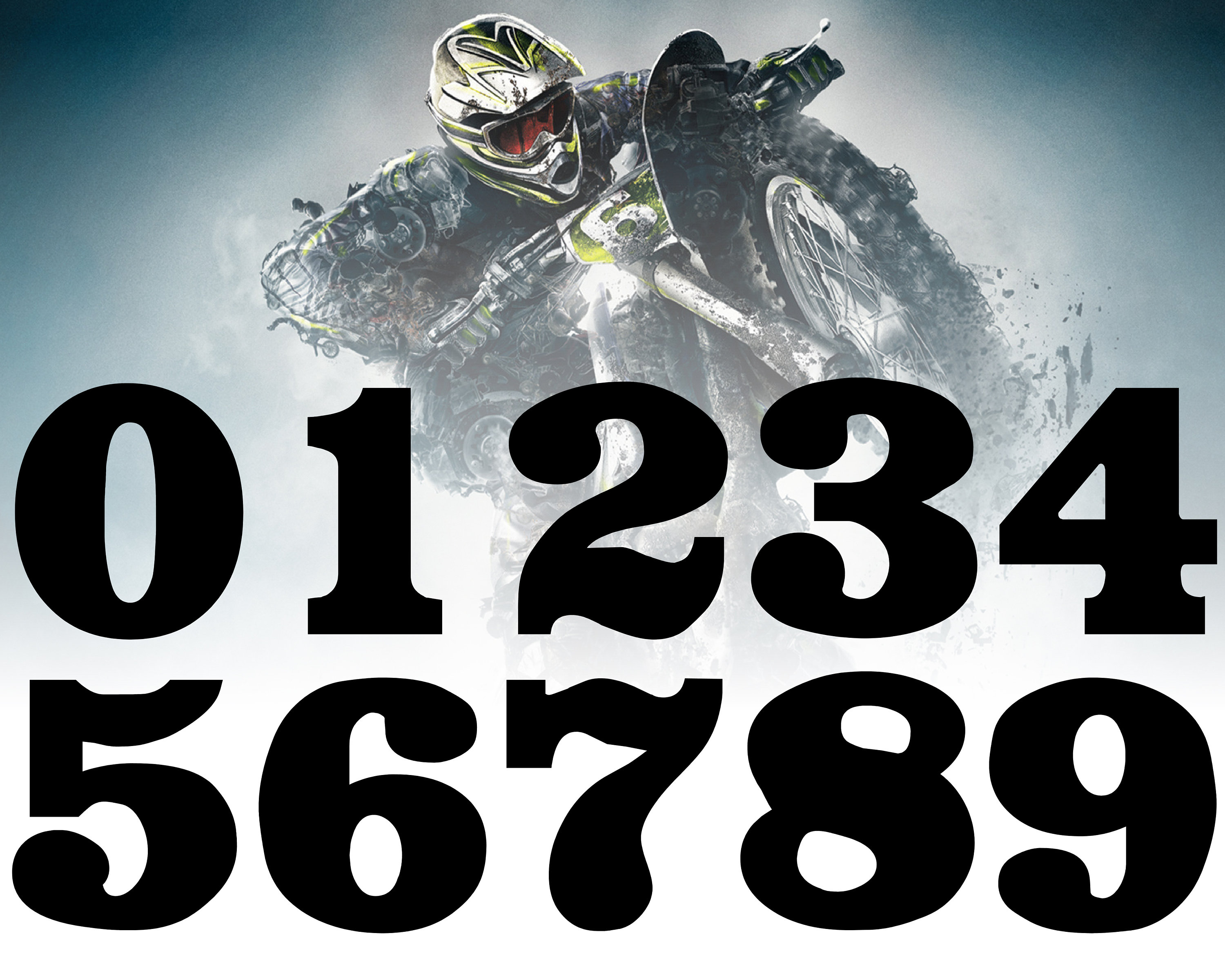 10 Race Number Decals Custom Vinyl Race Numbers Rally - Etsy UK