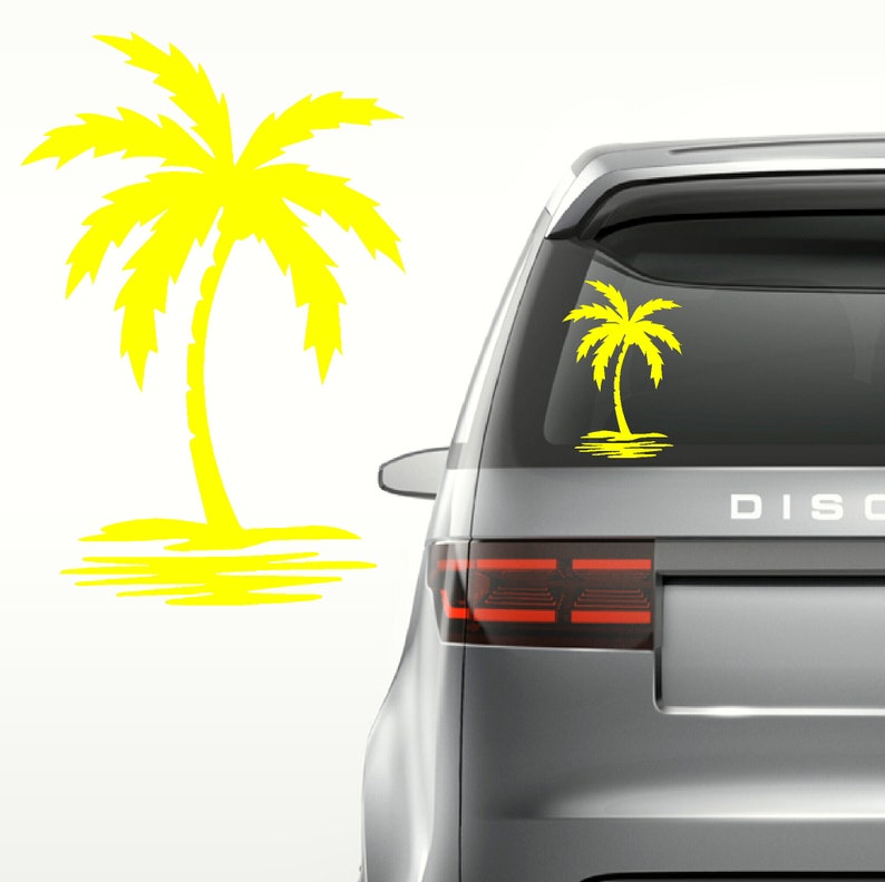 Palm Tree Car Decal Palm Tree Car Sticker Window Graphic - Etsy