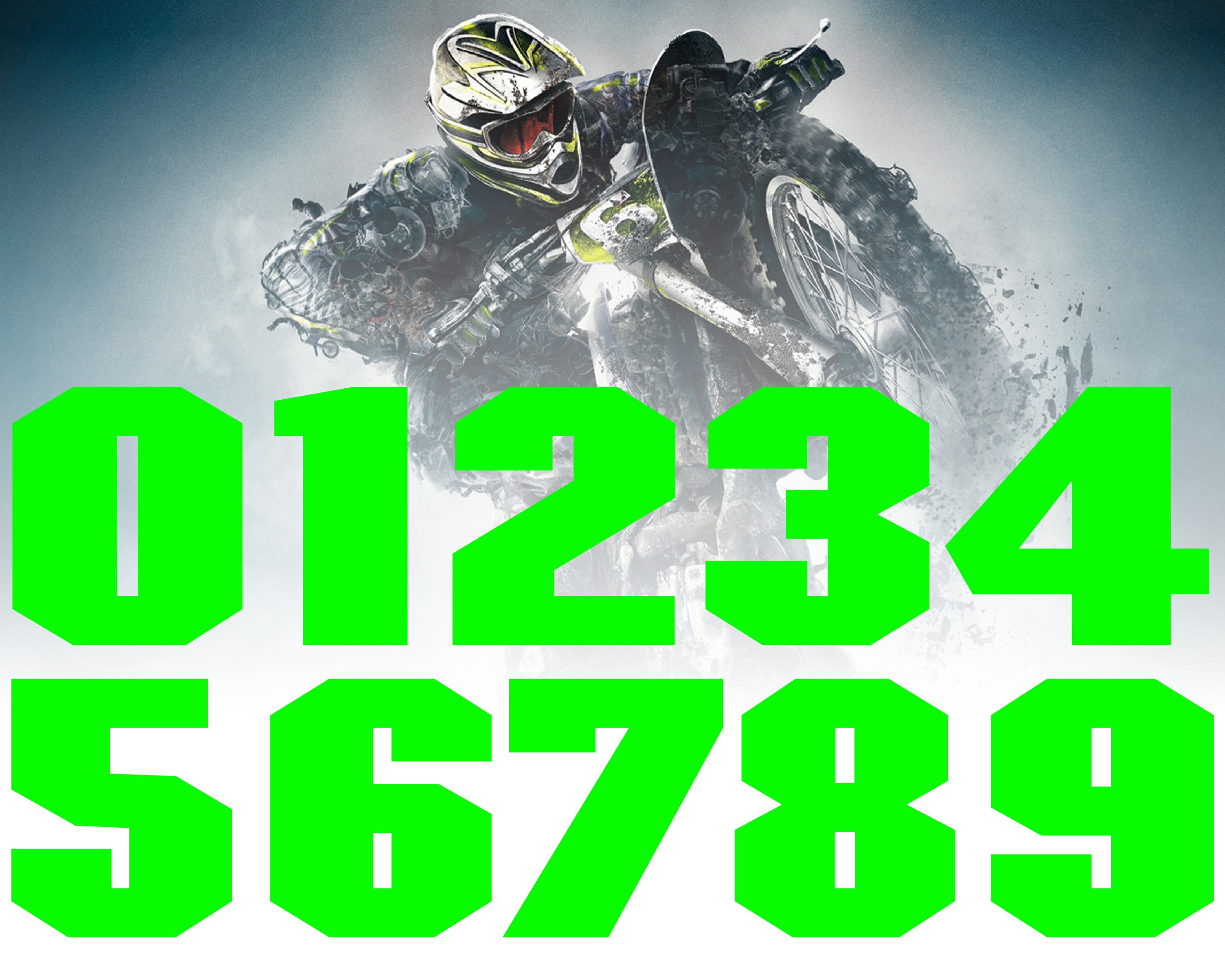 10 Race Number Decals Custom Vinyl Race Numbers Rally - Etsy UK