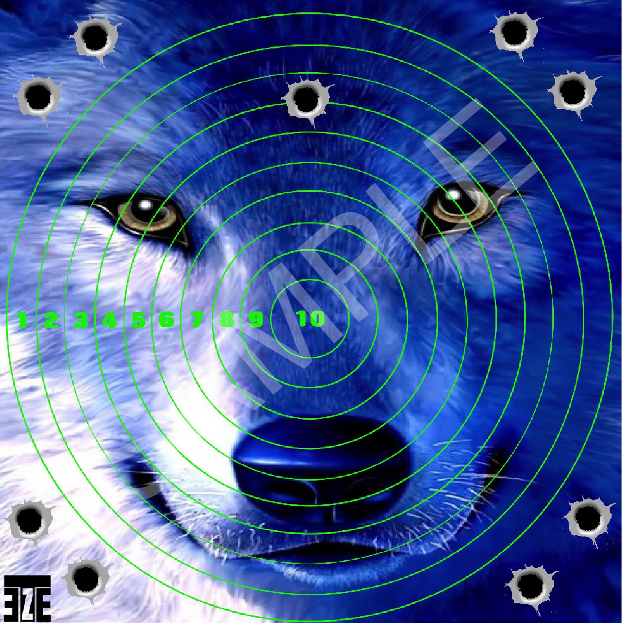 Wolf Target for Airgun Rifle Pistol 22 177 Target Shooting | Etsy