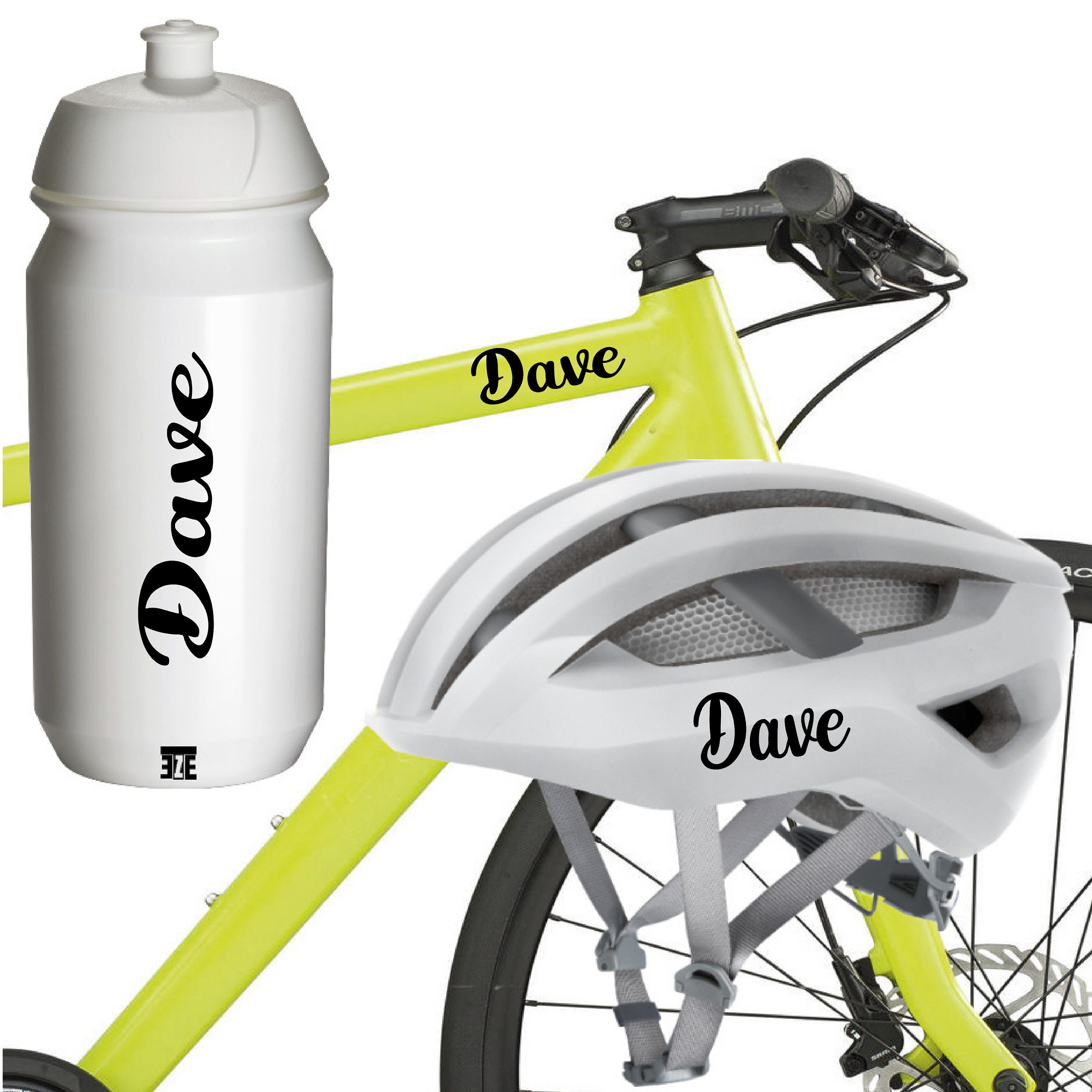Personalised Custom Bike Name Decal Stickers, Bicycle Name Stickers ...