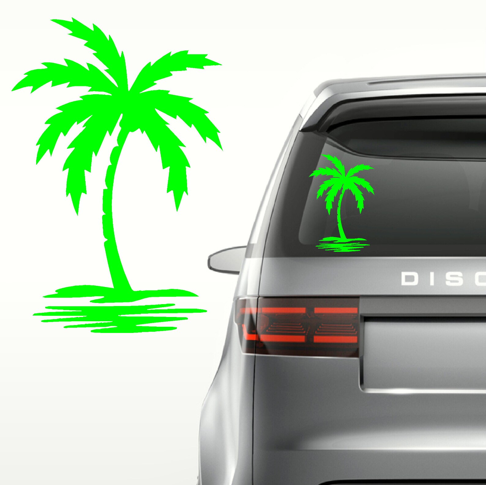 Palm Tree Car Decal, Palm Tree Car Sticker, Window Graphic, Bumper ...
