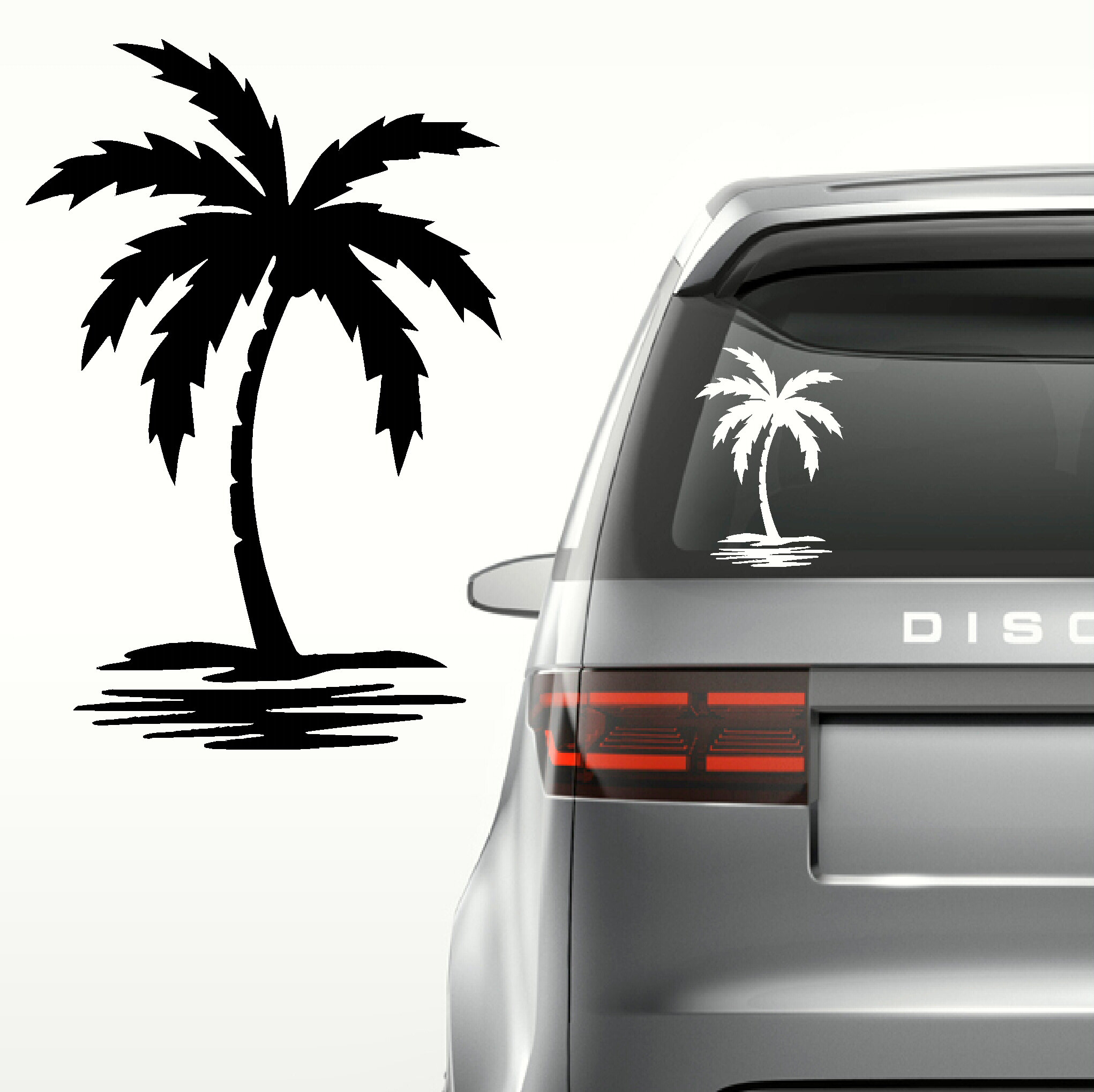 Palm Tree Car Decal, Palm Tree Car Sticker, Window Graphic, Bumper ...