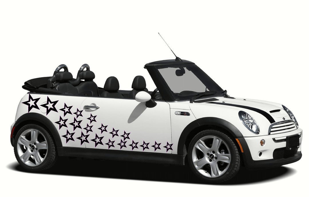 Calcomanías Black Hollow Star Sticker, Star Graphics, Car Star Stickers ...