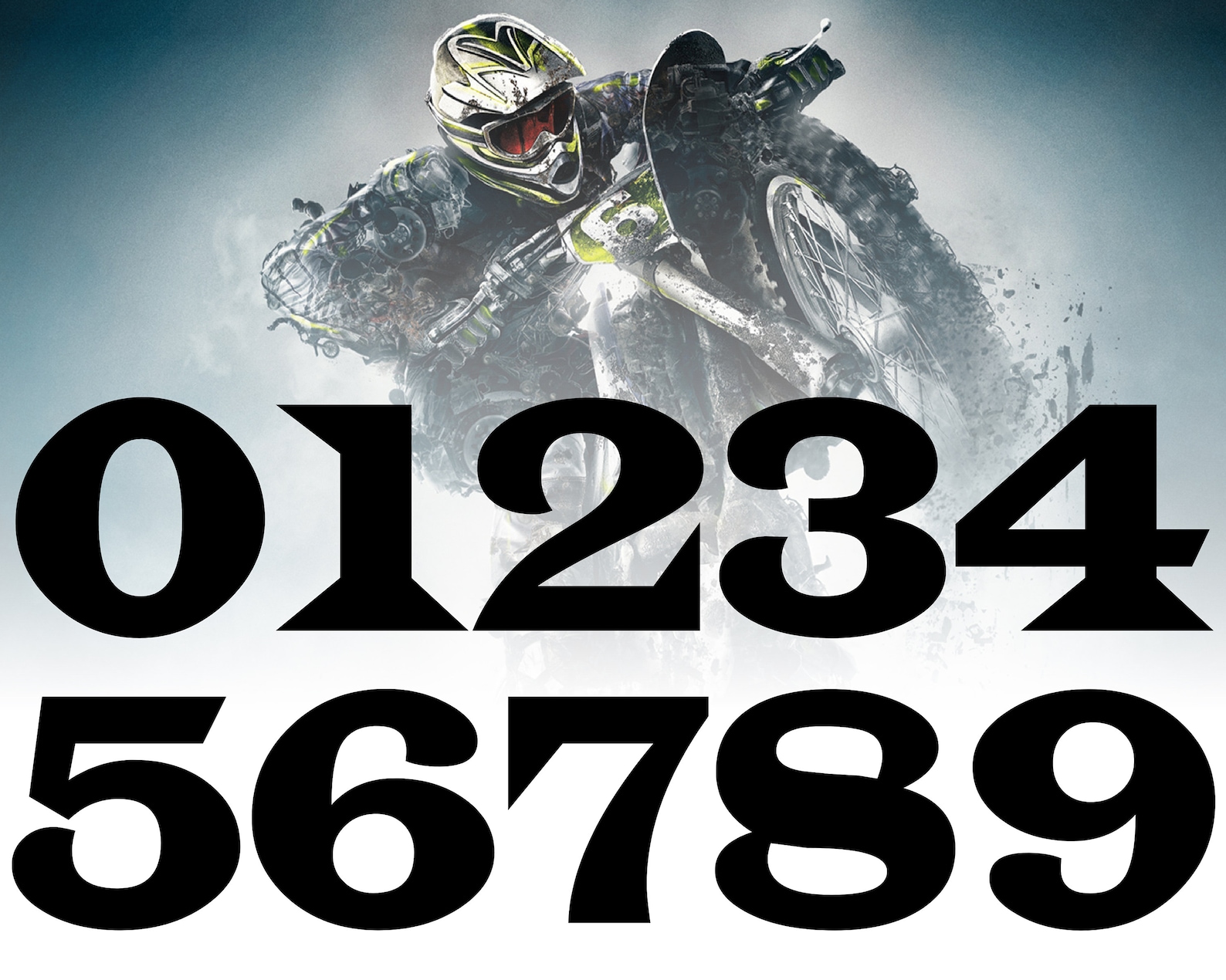 10 Race Number Decals Custom Vinyl Race Numbers Rally - Etsy UK