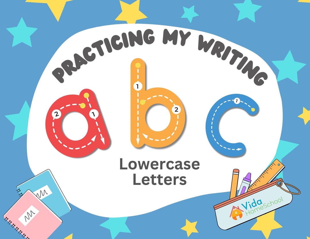 Practicing My Writing: Lowercase Letters - Etsy