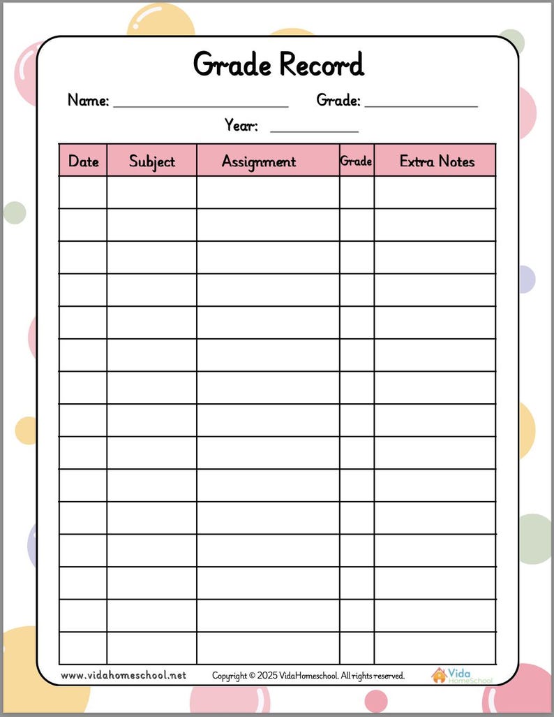 Homeschool Portfolio Full Color - Etsy