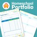 Homeschool Portfolio - Etsy
