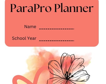 Printable Paraprofessional Planner - Etsy