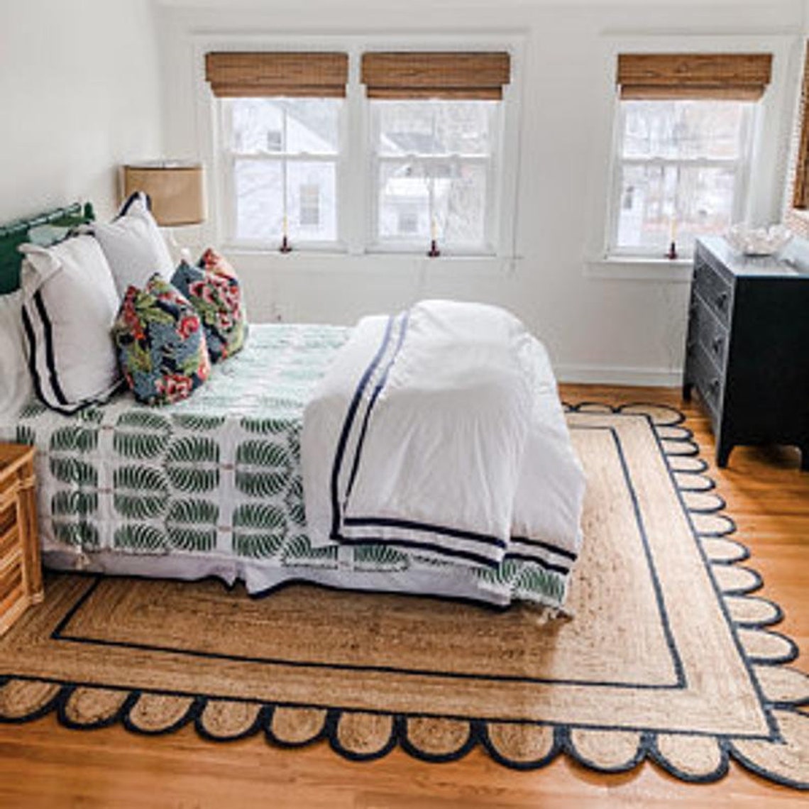 Scalloped Jute Rug Multipal Border Jute Rugs Handmade Rugs - Etsy