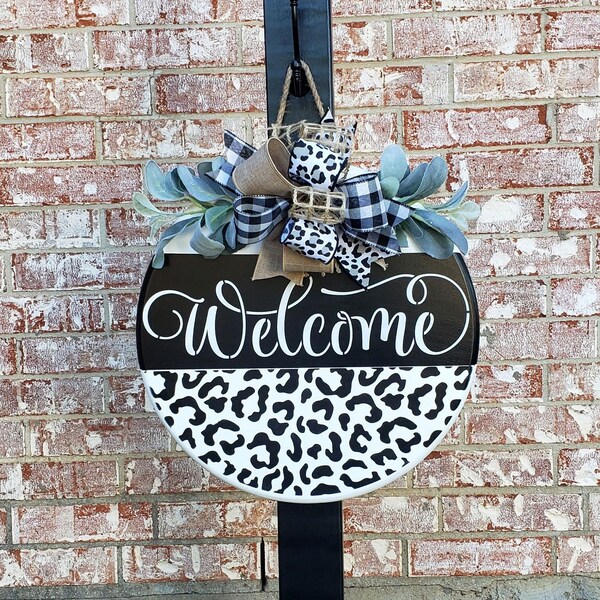 Leopard Print Wood Wreath - Etsy