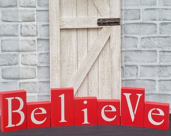 Believe Blocks - Etsy