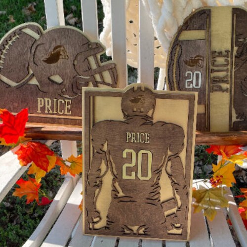Personalized Custom Football Player Plaque Senior Football - Etsy
