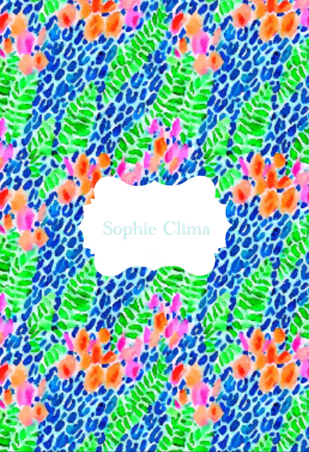 Preppy Animal Spots and Flowers, Watercolor Pattern - Etsy