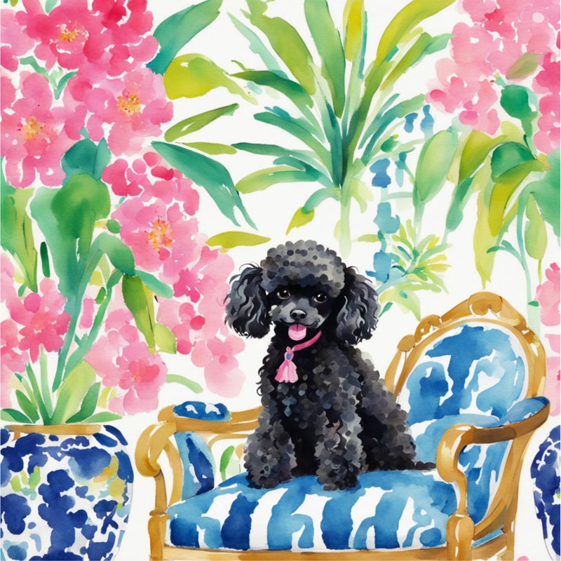Poodle Art Print - Etsy