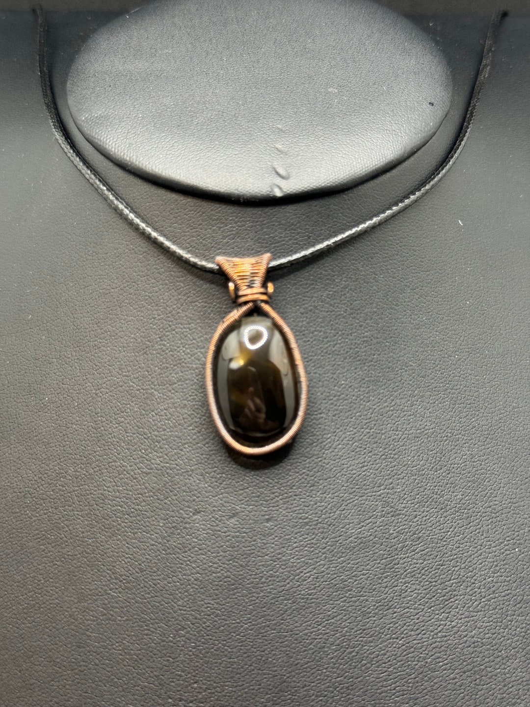 Arizona Agate Copper Wire Wrapped Pendant - Etsy