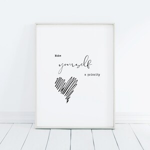 Make Yourself A Priority | Self Care Reminder | Life Quotes | Self-care ...