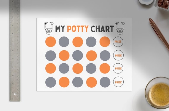 Simple Potty Training Chart Instant Download Toddler - Etsy