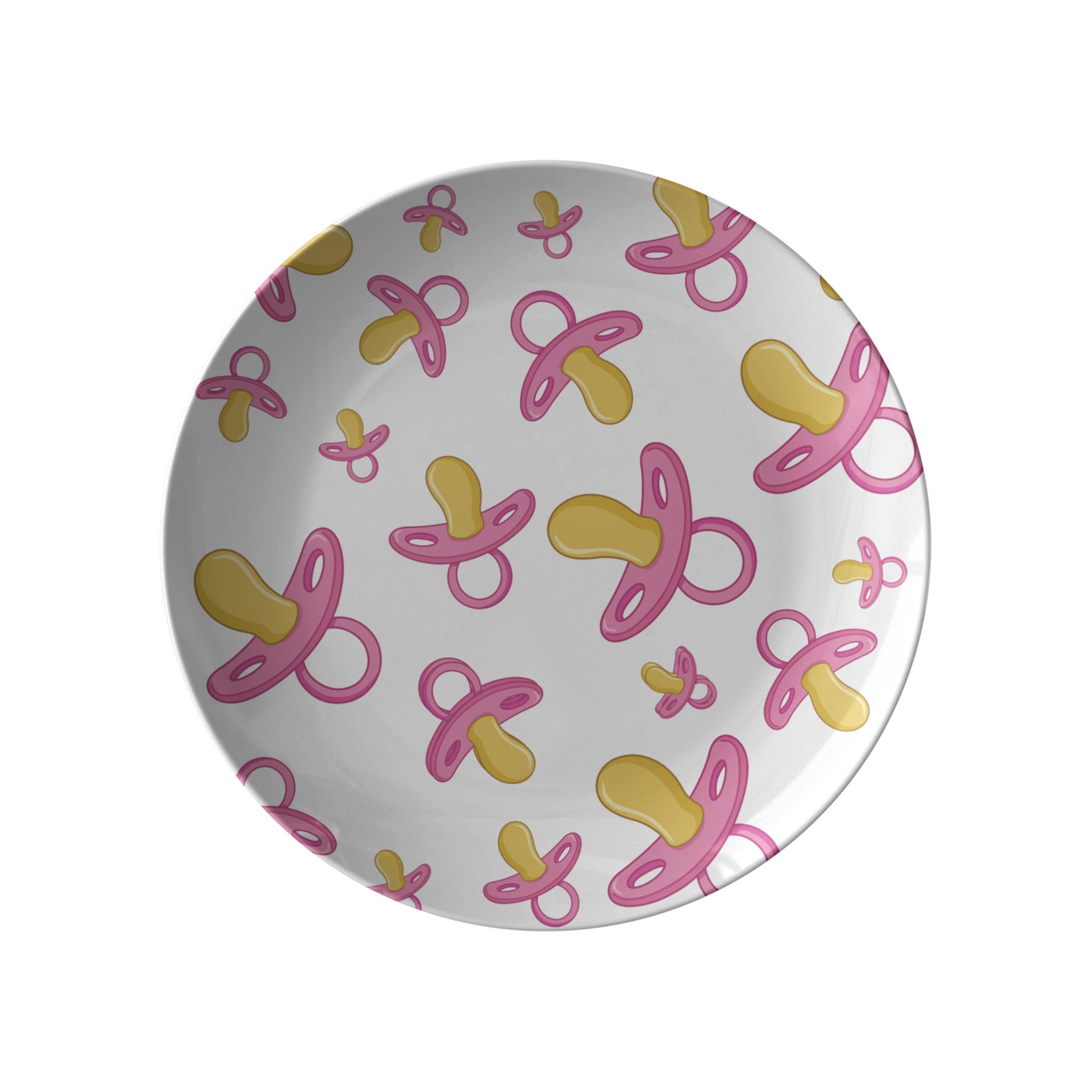 Pink Pacifier Baby Shower 10 Platter or Plate Baby - Etsy