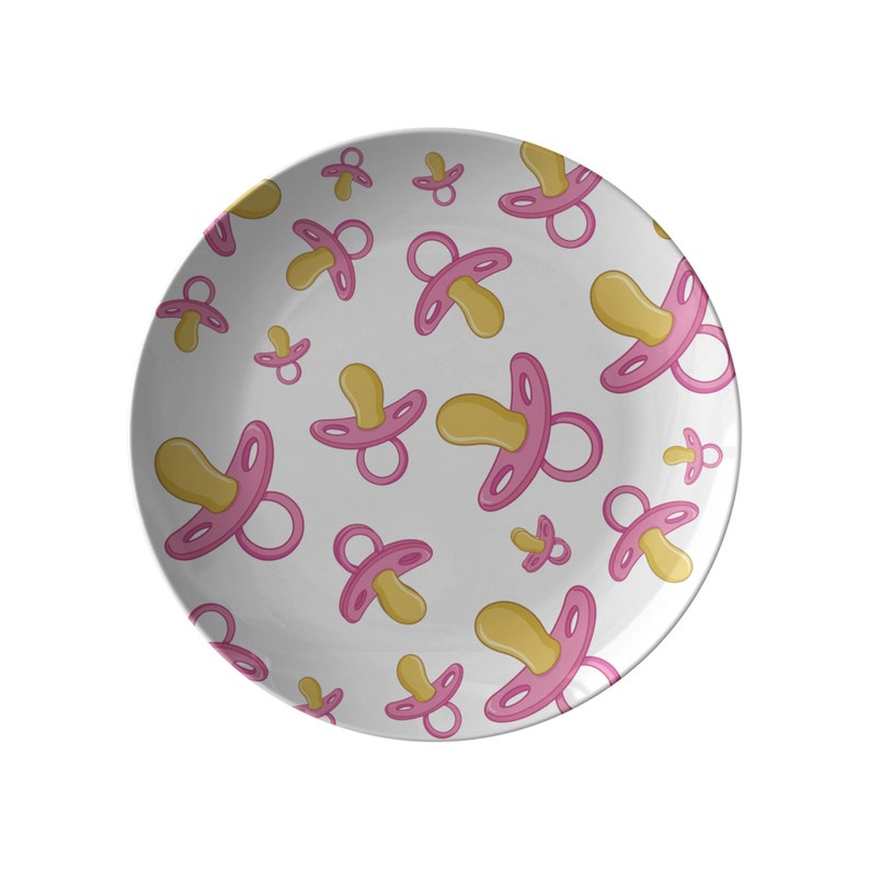 Pink Pacifier Baby Shower 10 Platter or Plate Baby - Etsy