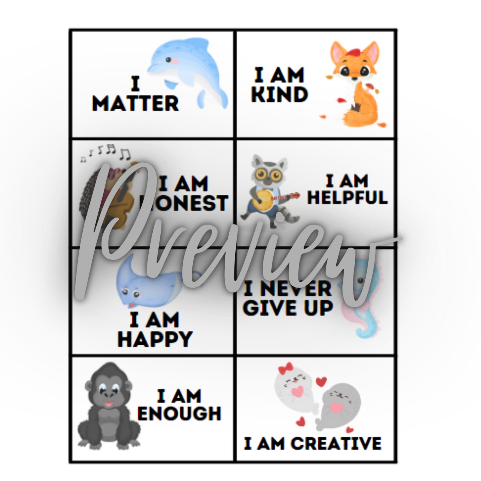 Printable Affirmation Cards for Kids, Kids Affirmation Cards ...