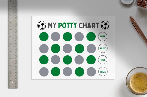 Soccer Potty Training Chart Instant Download Toddler - Etsy