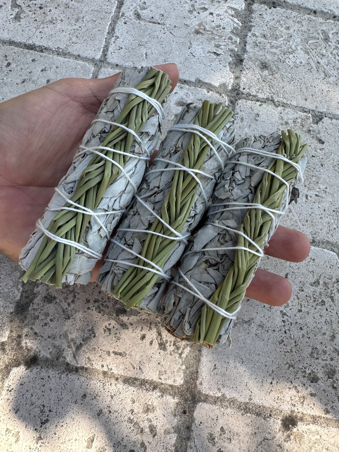 Sage and Sweetgrass Braid Smudging Wand for Attracting Good Energy - Etsy