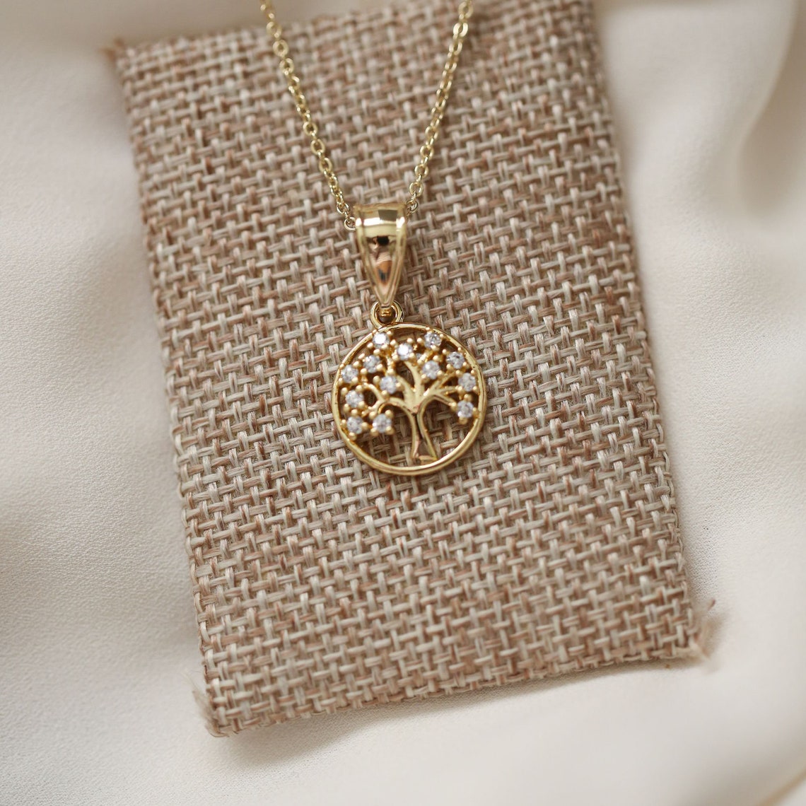 Tree of Life Gold Filled Pendant Necklace - Etsy