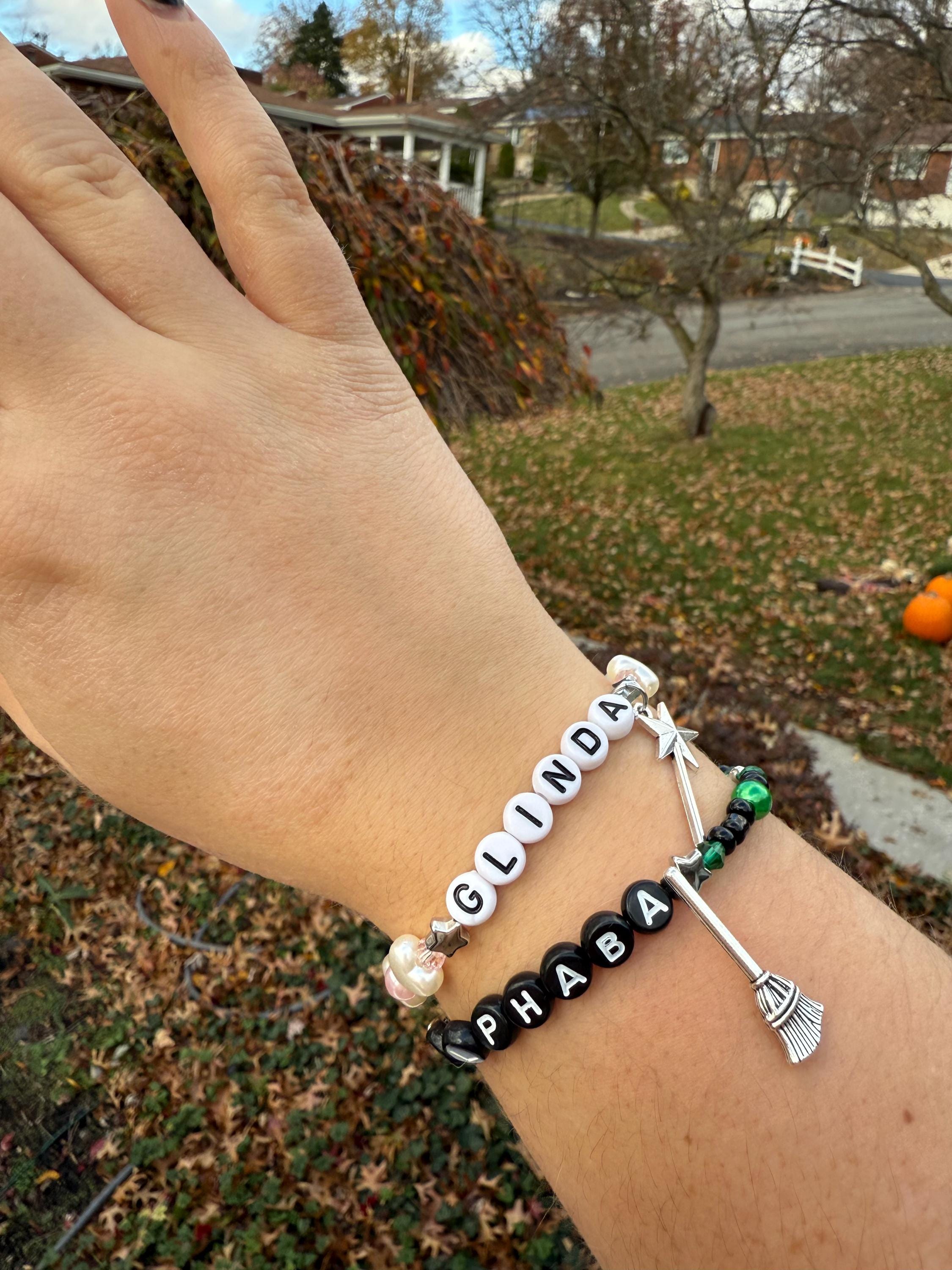 Wicked Movie Bracelet Set | Matching Elphaba and Glinda Bracelets - Etsy