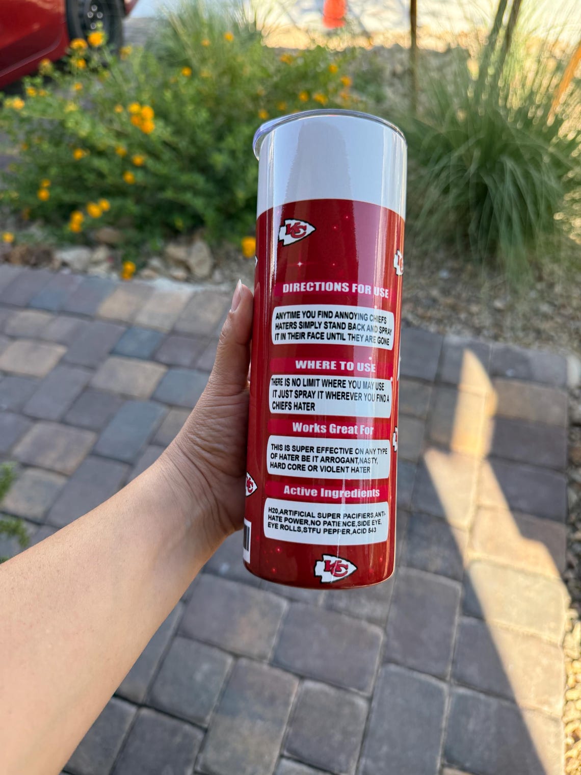 Kansas City Chiefs Tumbler - Haters Be Gone - 20oz Stainless Steel - Etsy