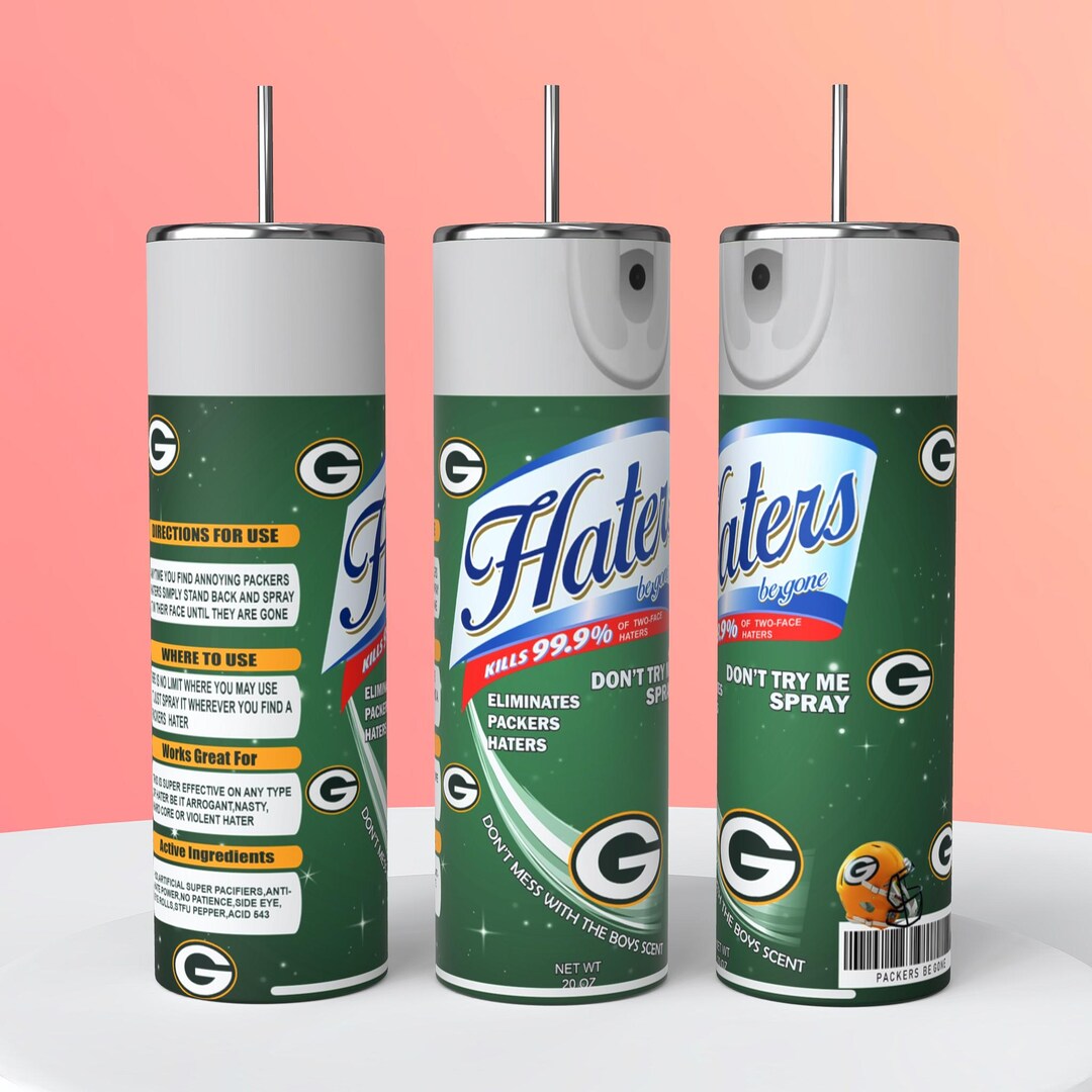 Haters Be Gone Greenbay Packers Tumbler - Etsy
