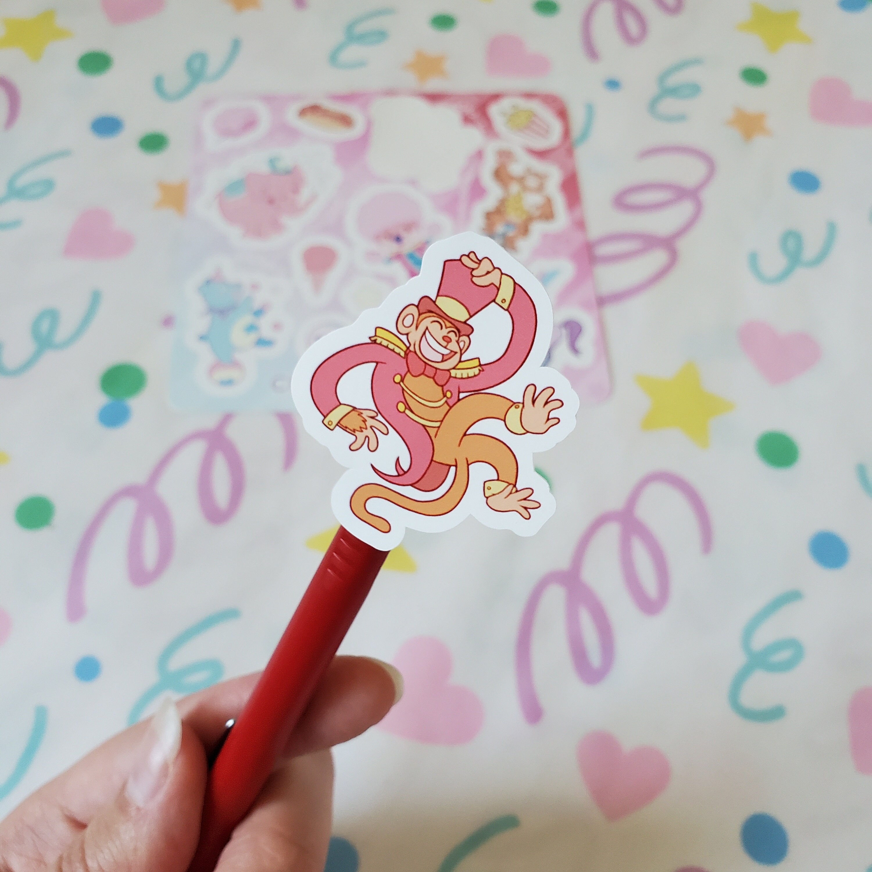 Crinkle Circus Vinyl Animal Artist Collaboration Kiss Cut Sticker Sheet ...