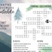 Camping Crossword Puzzle Printable big Explorers - Etsy