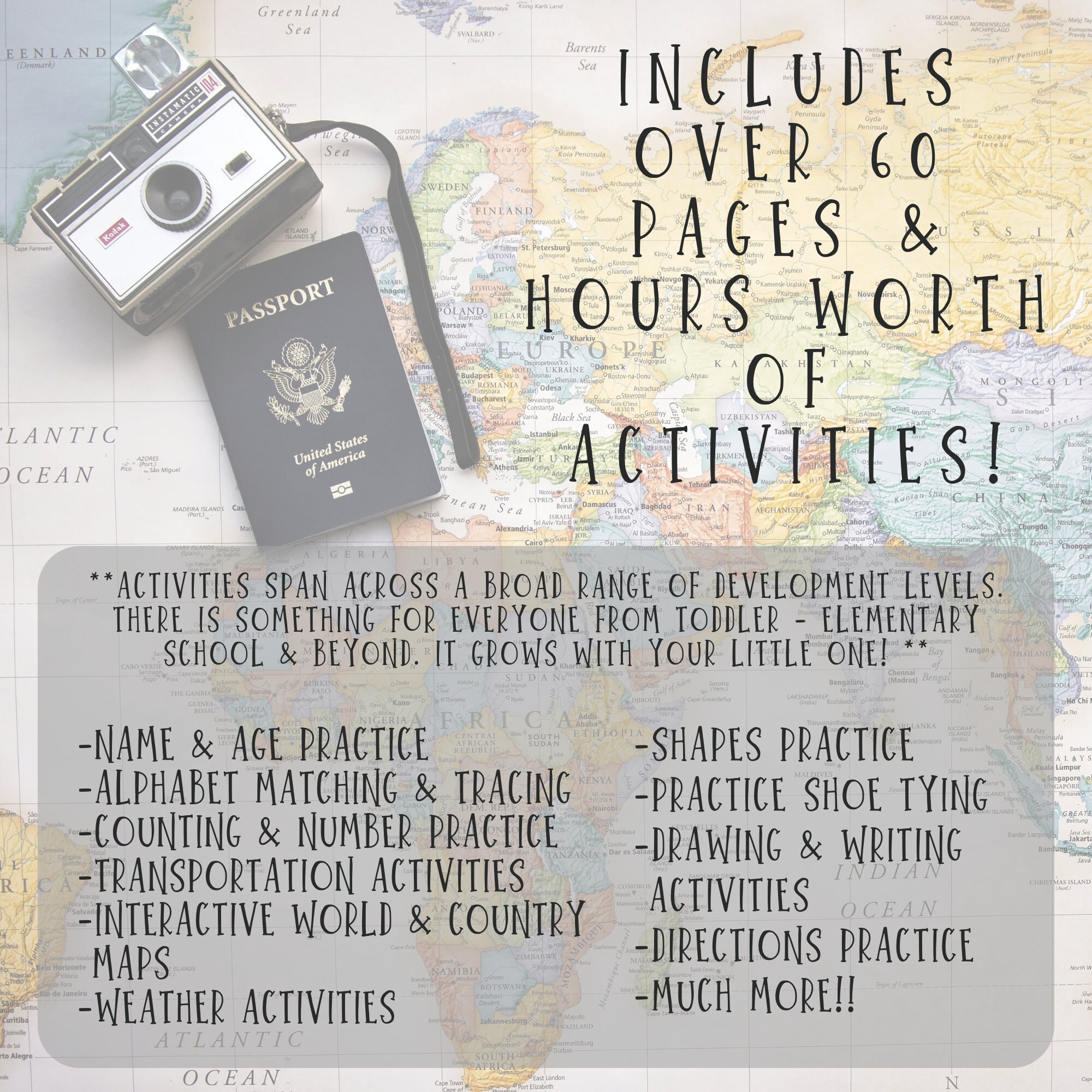 Personalized Travel Busy Binder (assembled) - Etsy