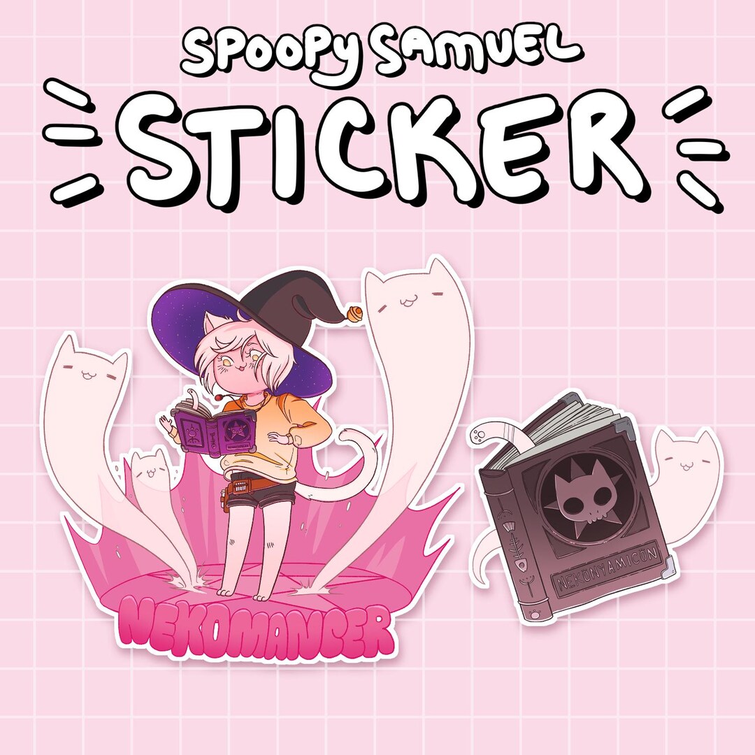 Nekonyamicon Nya Neko Catboy Witchy Original Character Bellamy Sticker ...
