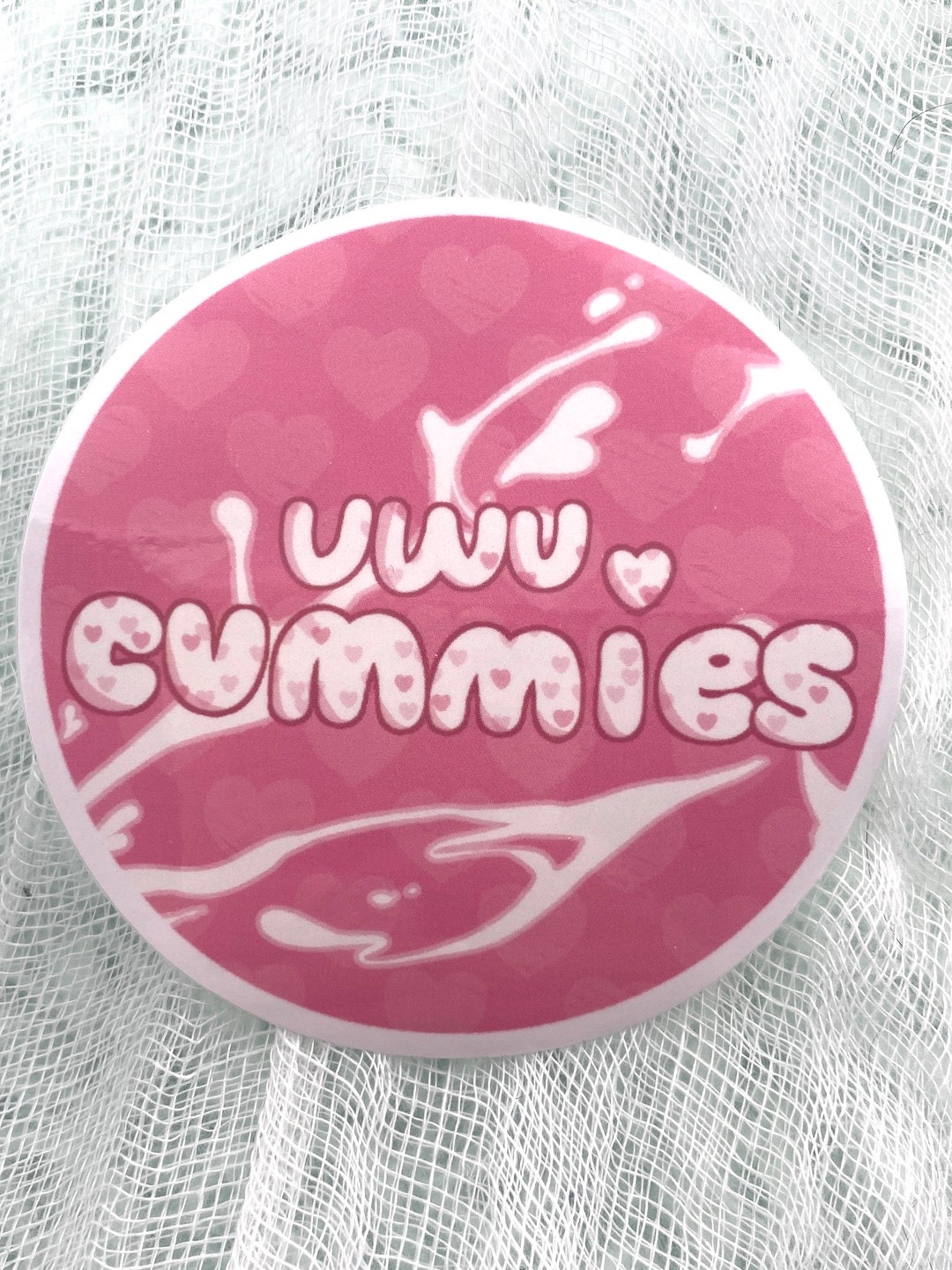Funny Meme Uwu Cummies Vinyl Sticker - Etsy