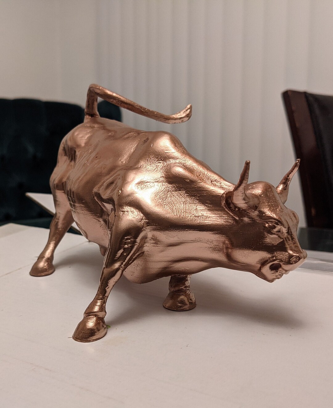 Wall Street Charging Bull - Desk Sculpture - Bronze, Gold, or Aged ...